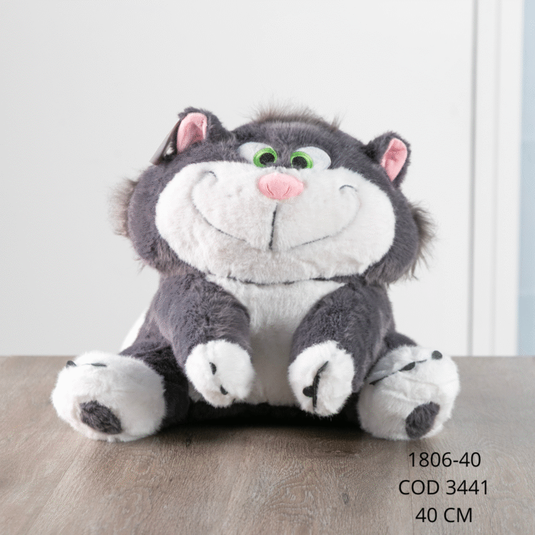 Gato Lucifer 40cm – 1806-40 – Peluches y regalos colombia
